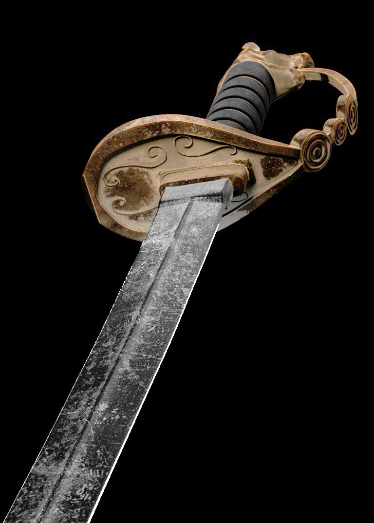 Miguel Garcia - Cutlass with Lions Head Handle