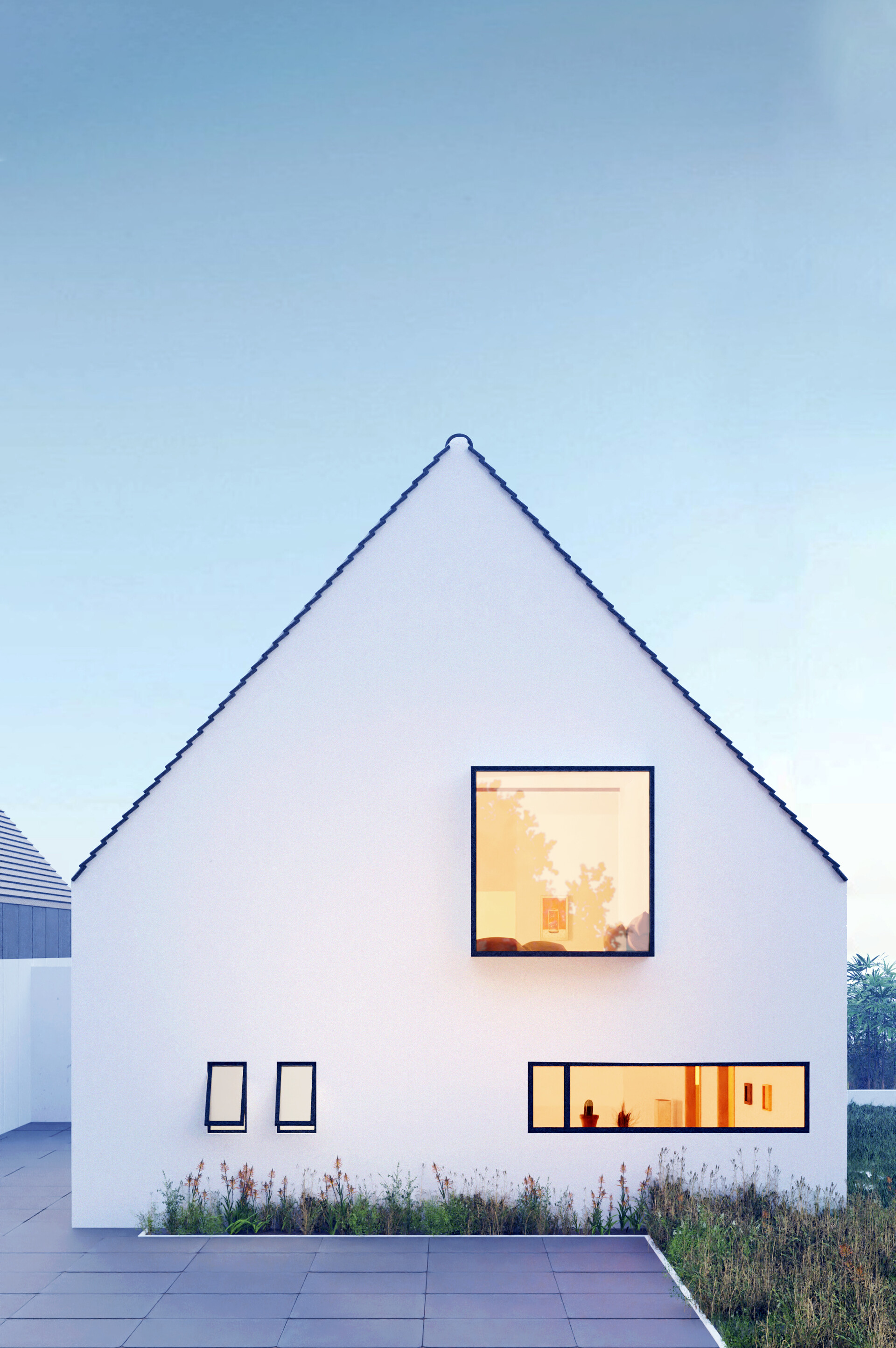 ArtStation - Simple white house image