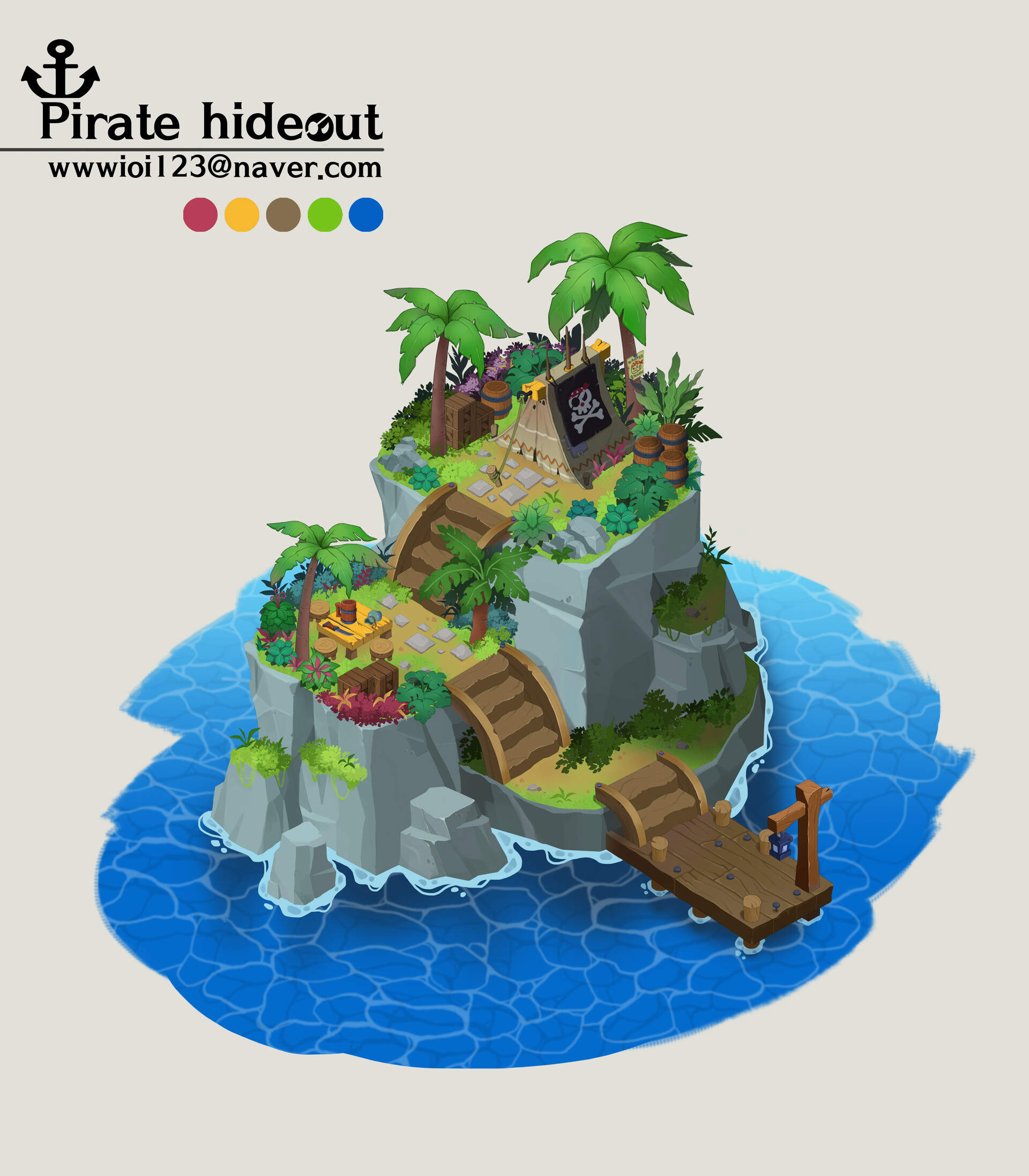 ArtStation - Pirate hideout