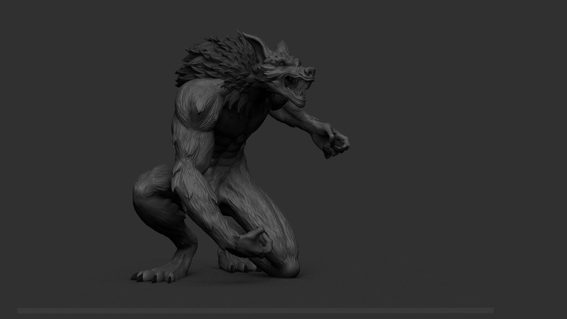ArtStation - werewolf practice