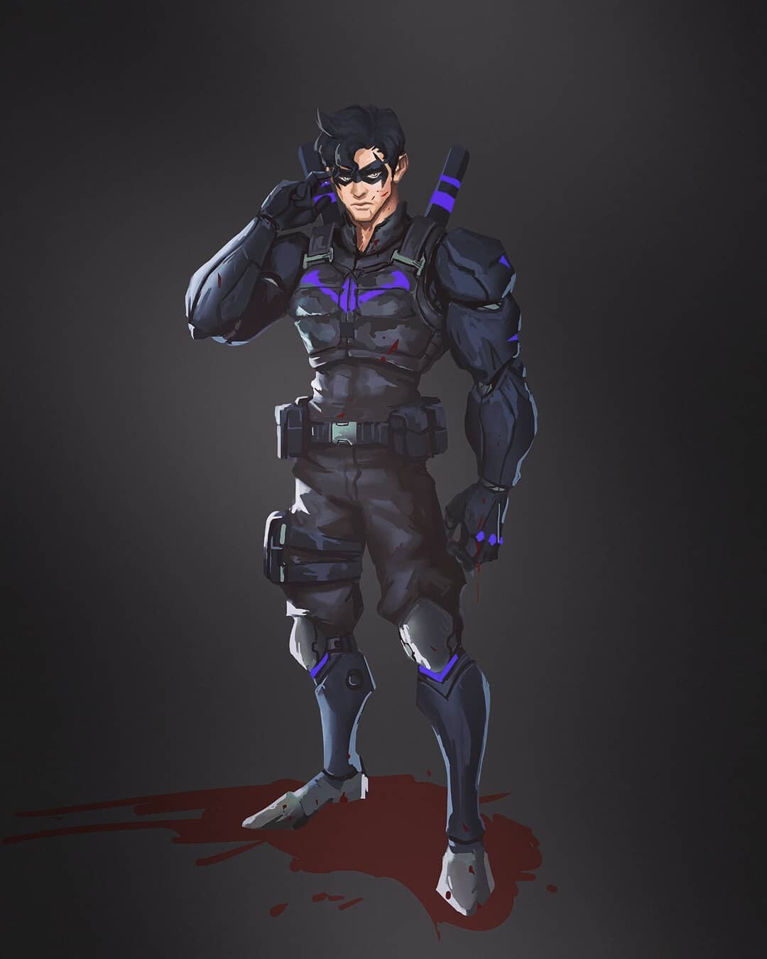 ArtStation - Cyberpunk Nightwing, JI NI