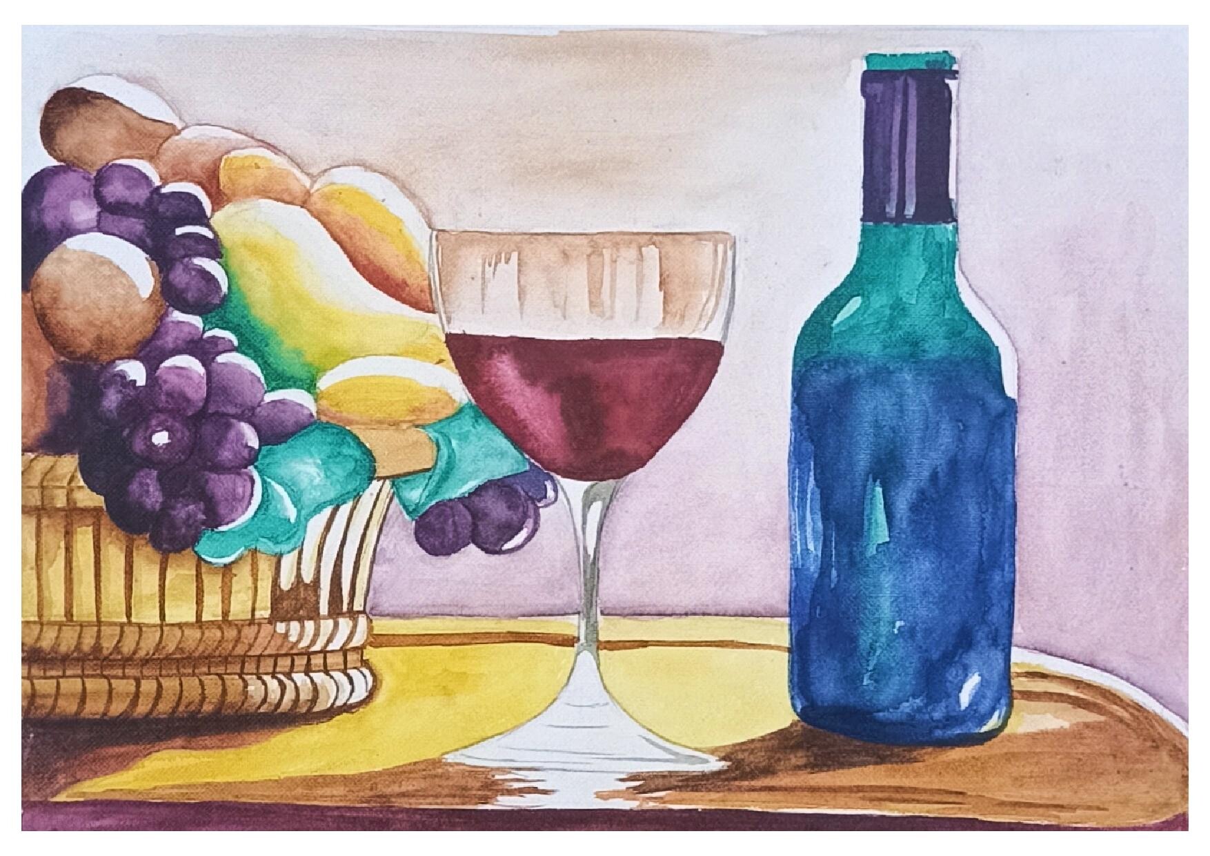 ArtStation - water color still life