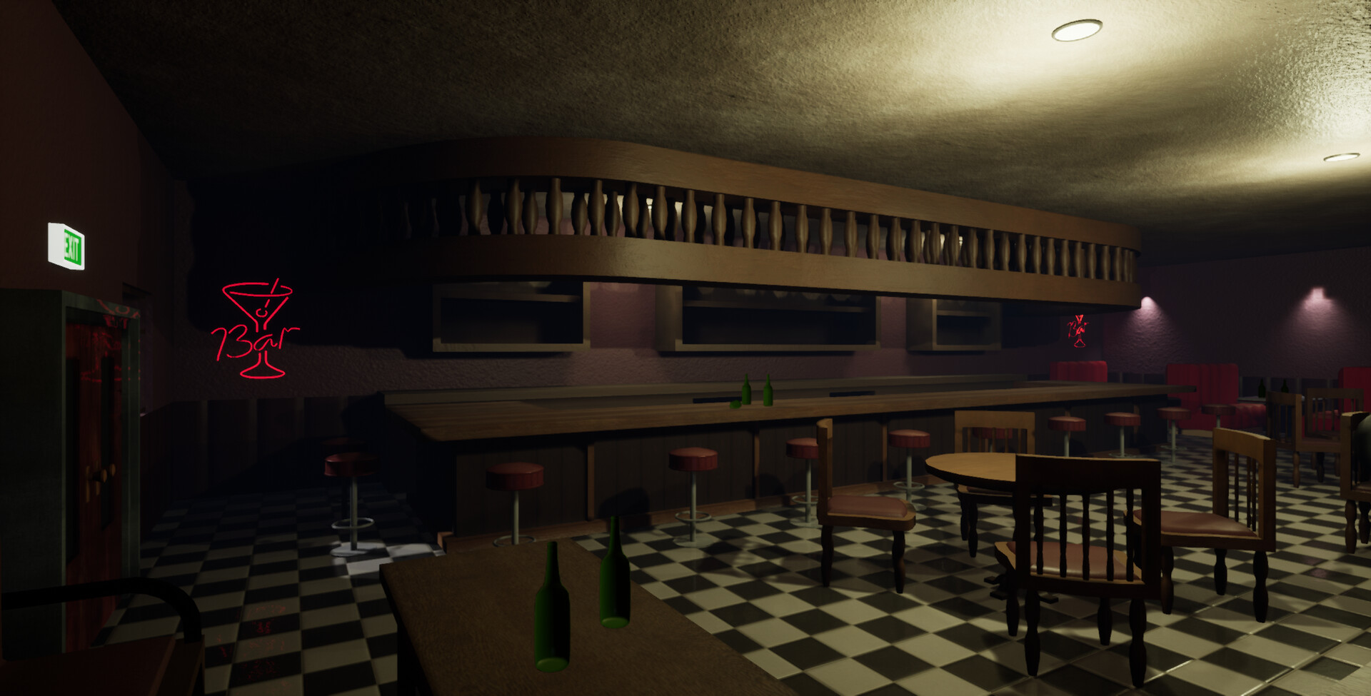 ArtStation - 70s Dive Bar Environment