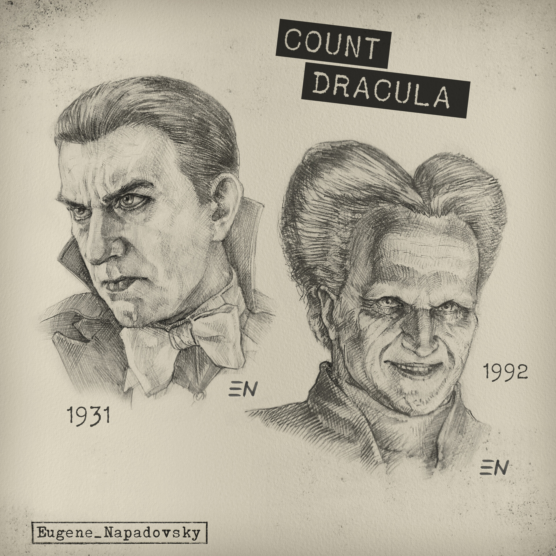 ArtStation - "Count Dracula" Classic Monsters Series Portraits