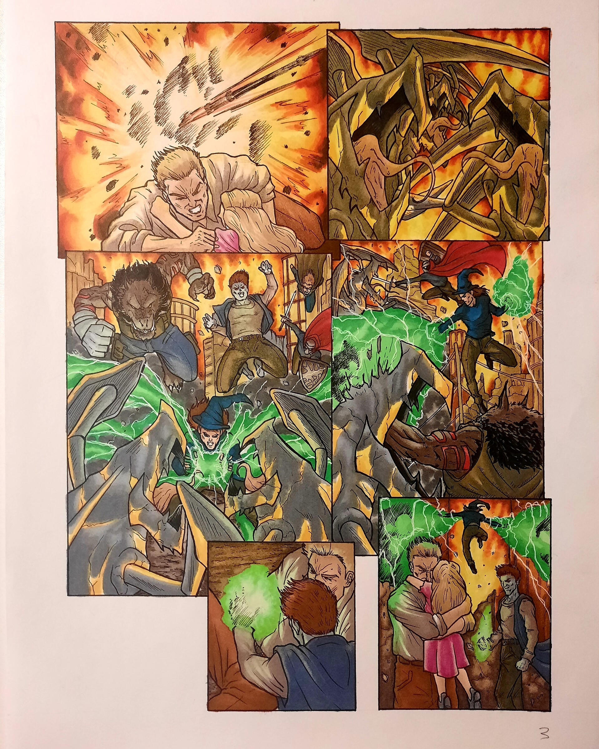 ArtStation - Third panel of a story for a webcomic