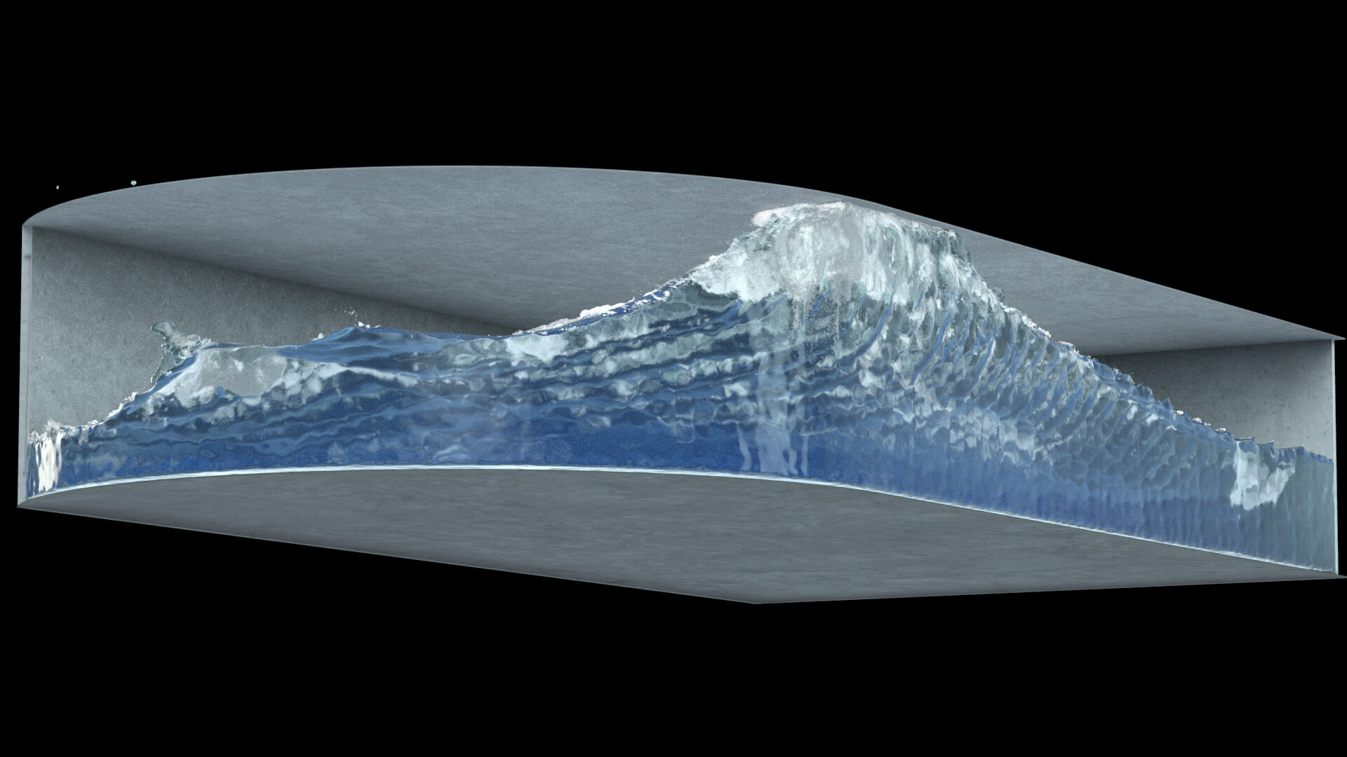 ArtStation - Wave Simulation on curved LED screen