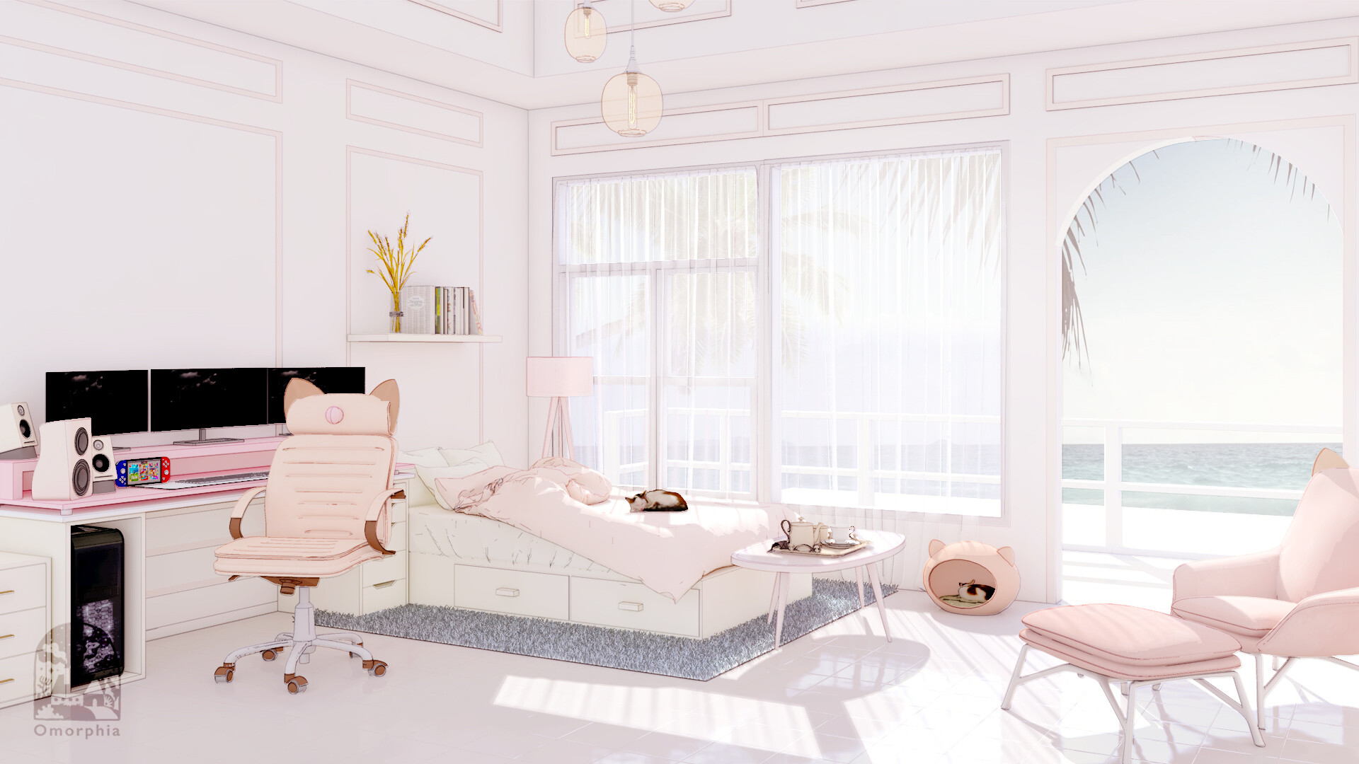 ArtStation - Summer Cozy Room