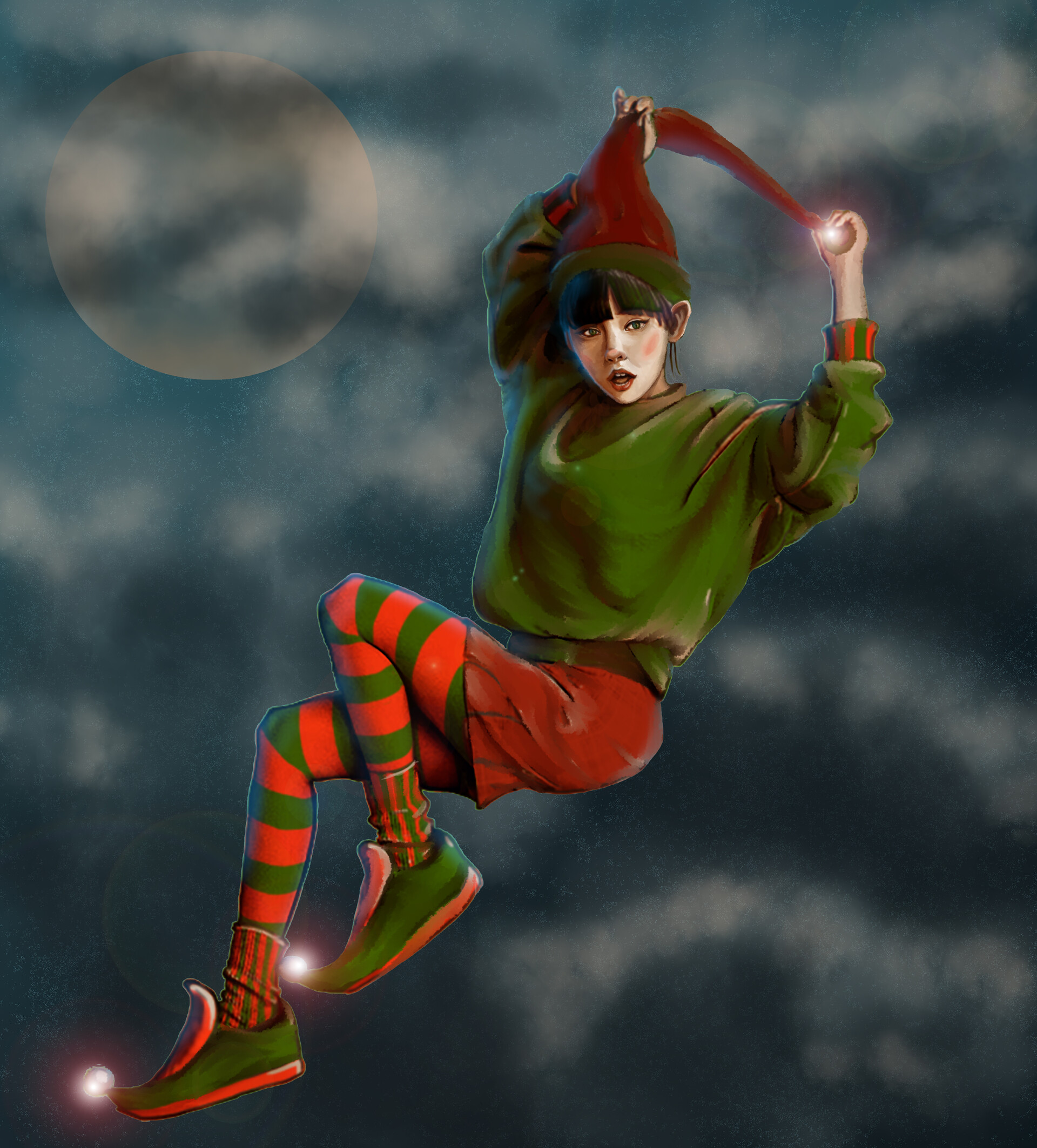 ArtStation - New year elf