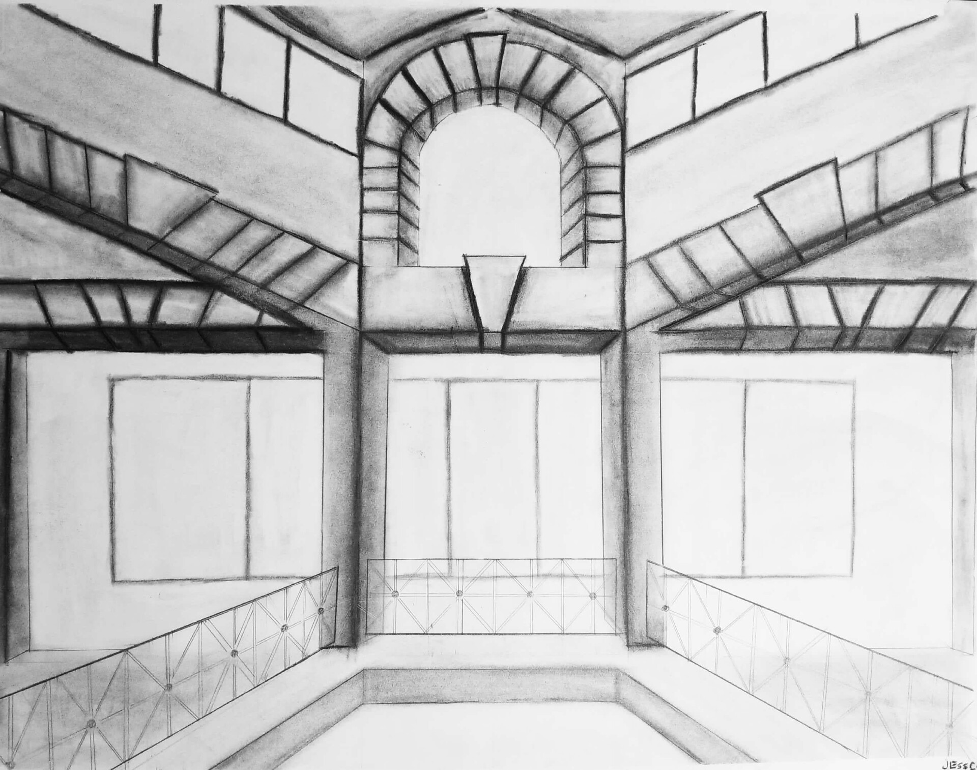 ArtStation - Library perspective