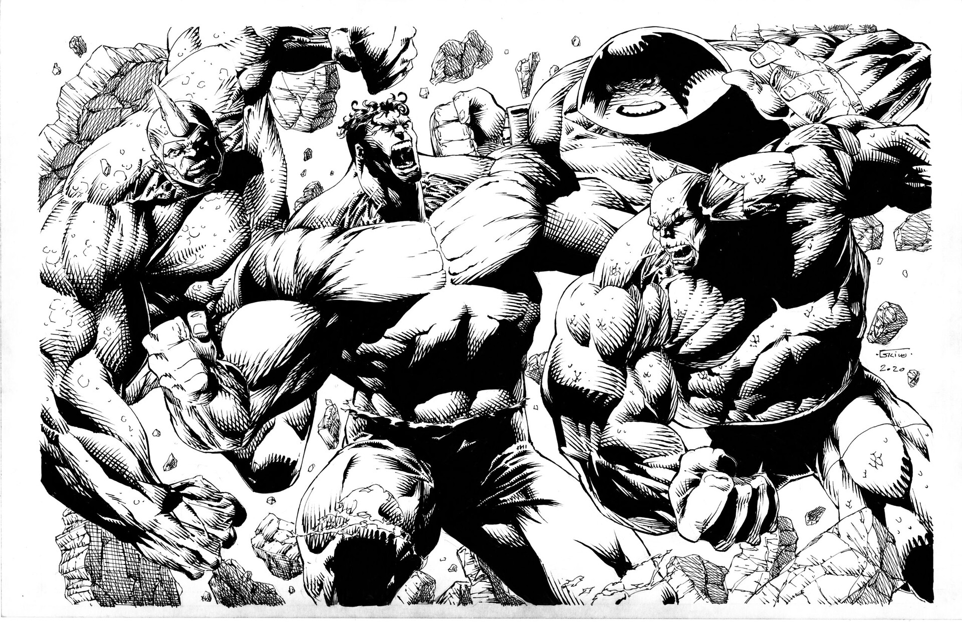 incredible hulk and abomination coloring pages