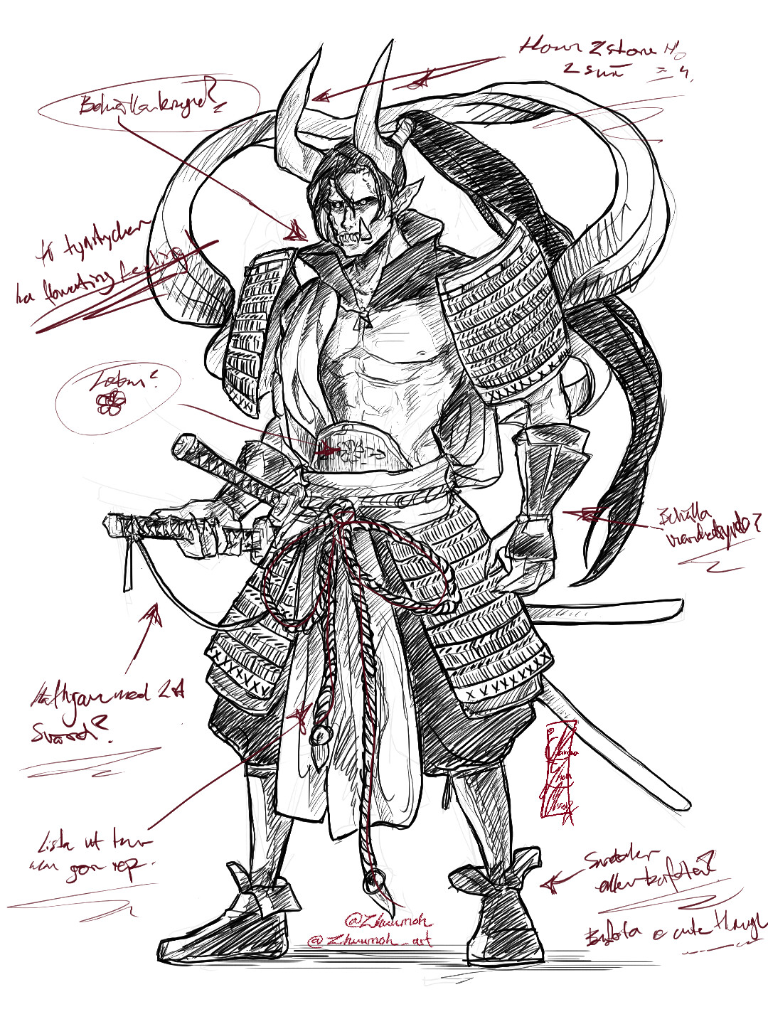 Japanese Demon Samurai