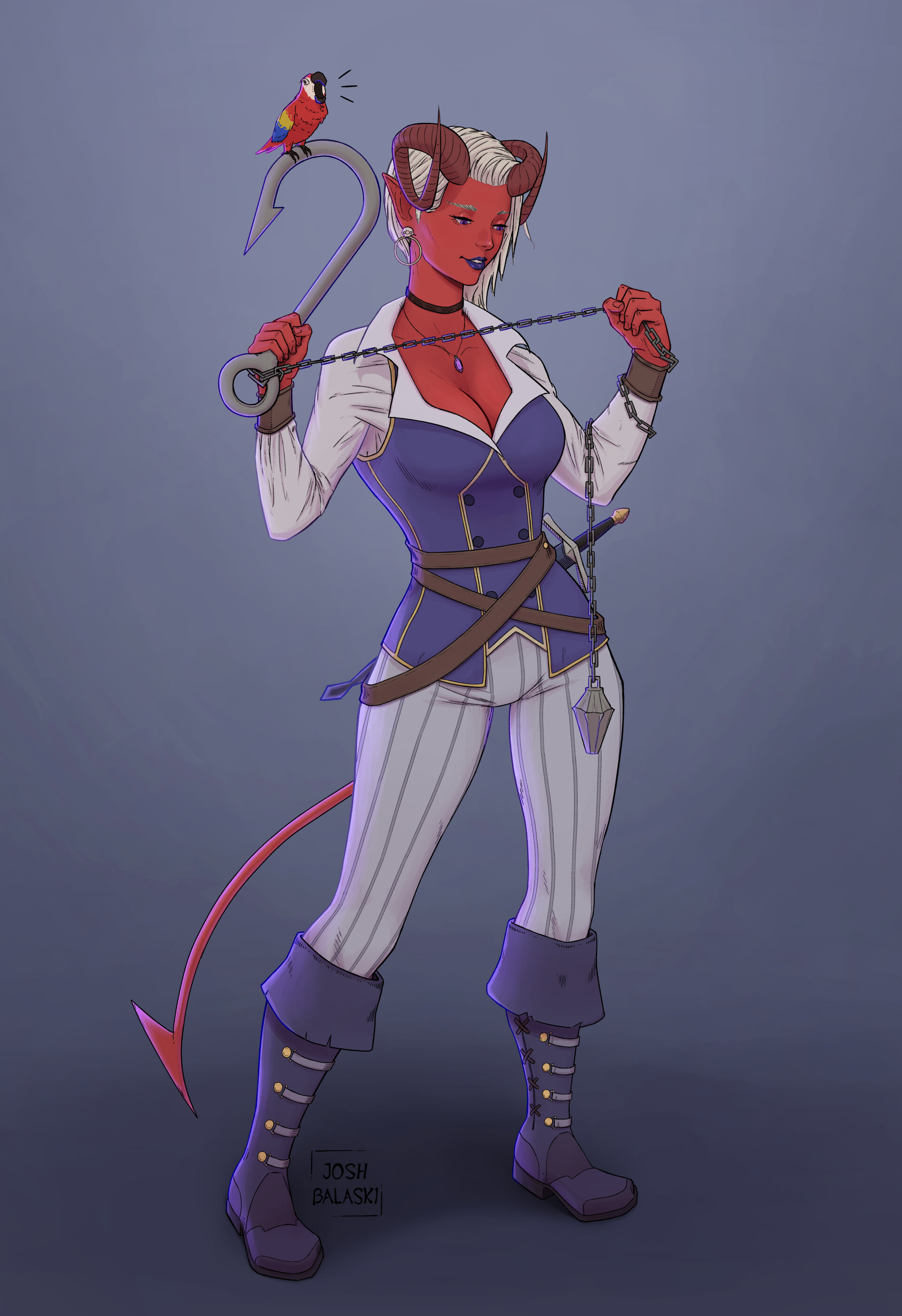 ArtStation - Tiefling Pirate