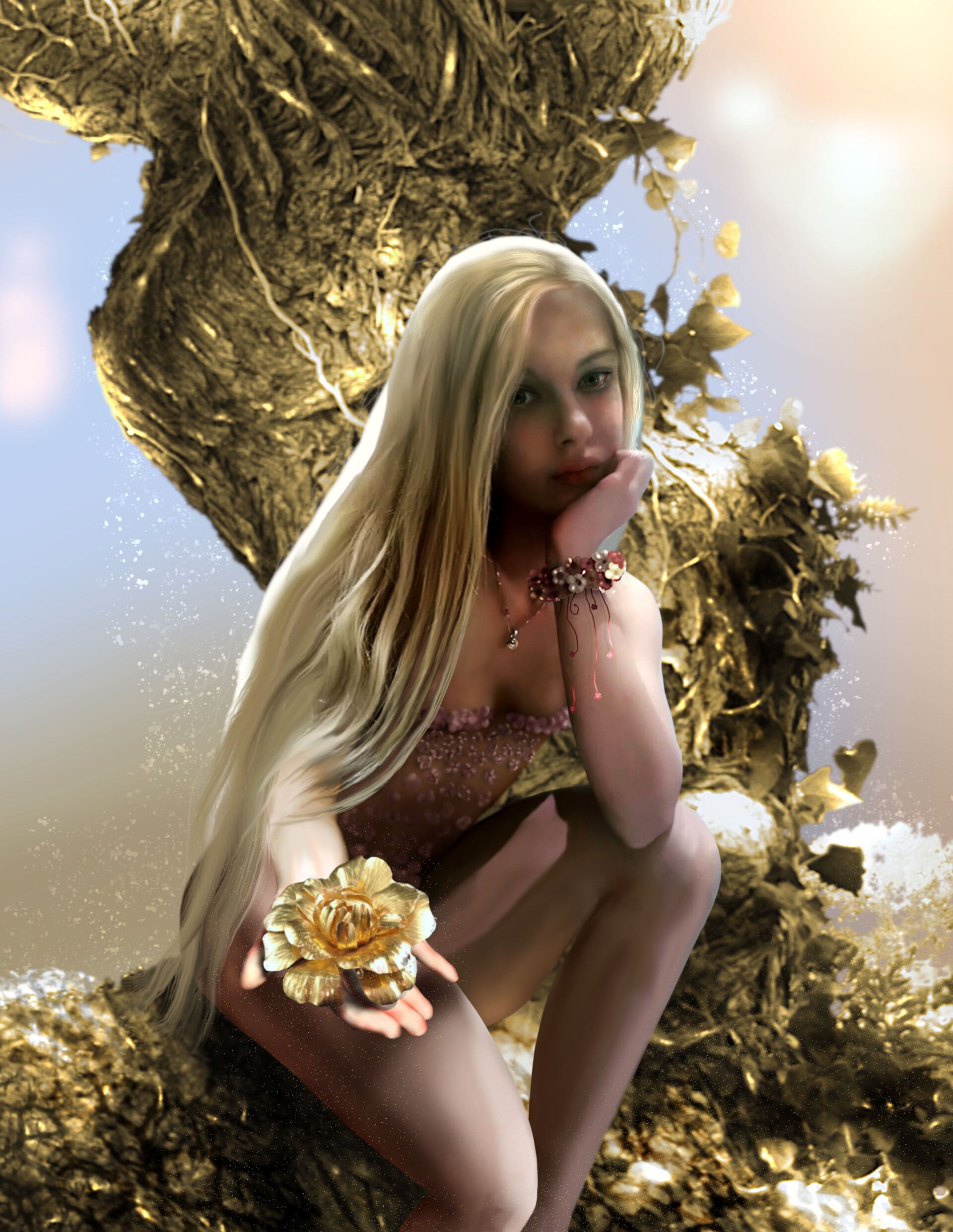 ArtStation - Vàna and Laurelin