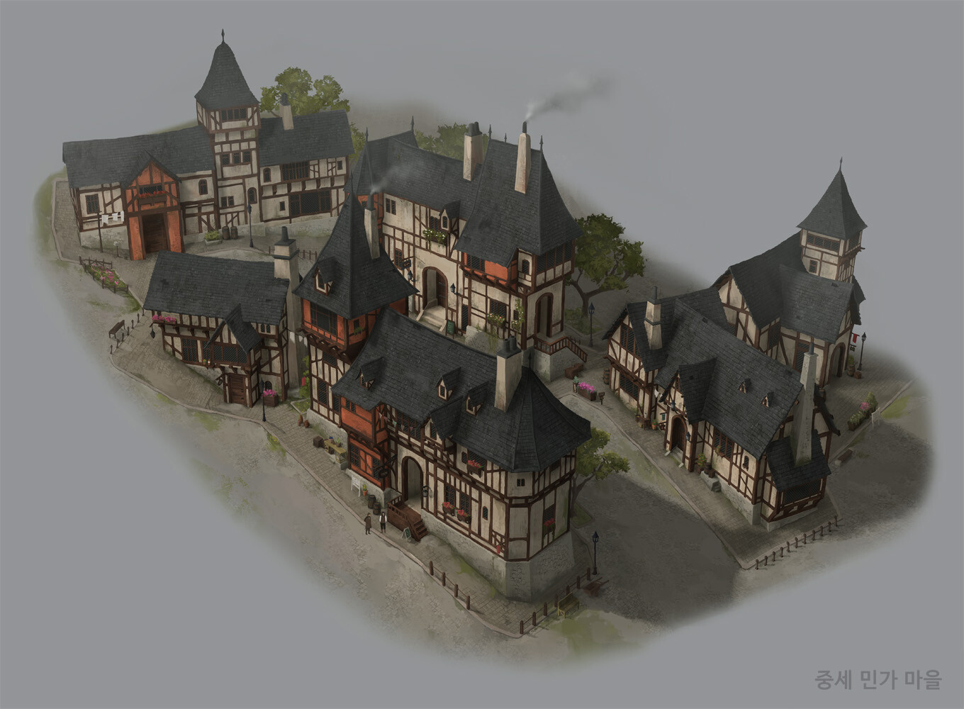 ArtStation - Half timbered town