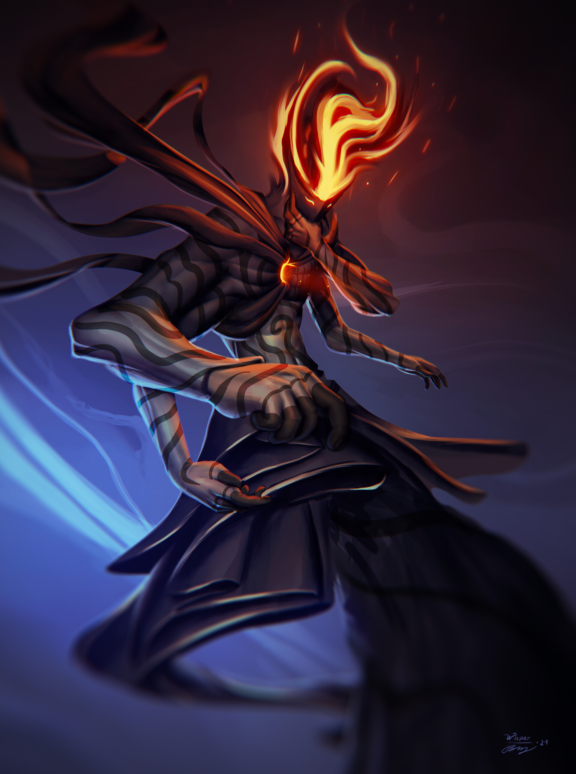 Wisper Art - Berith - The Nephil of the Lost