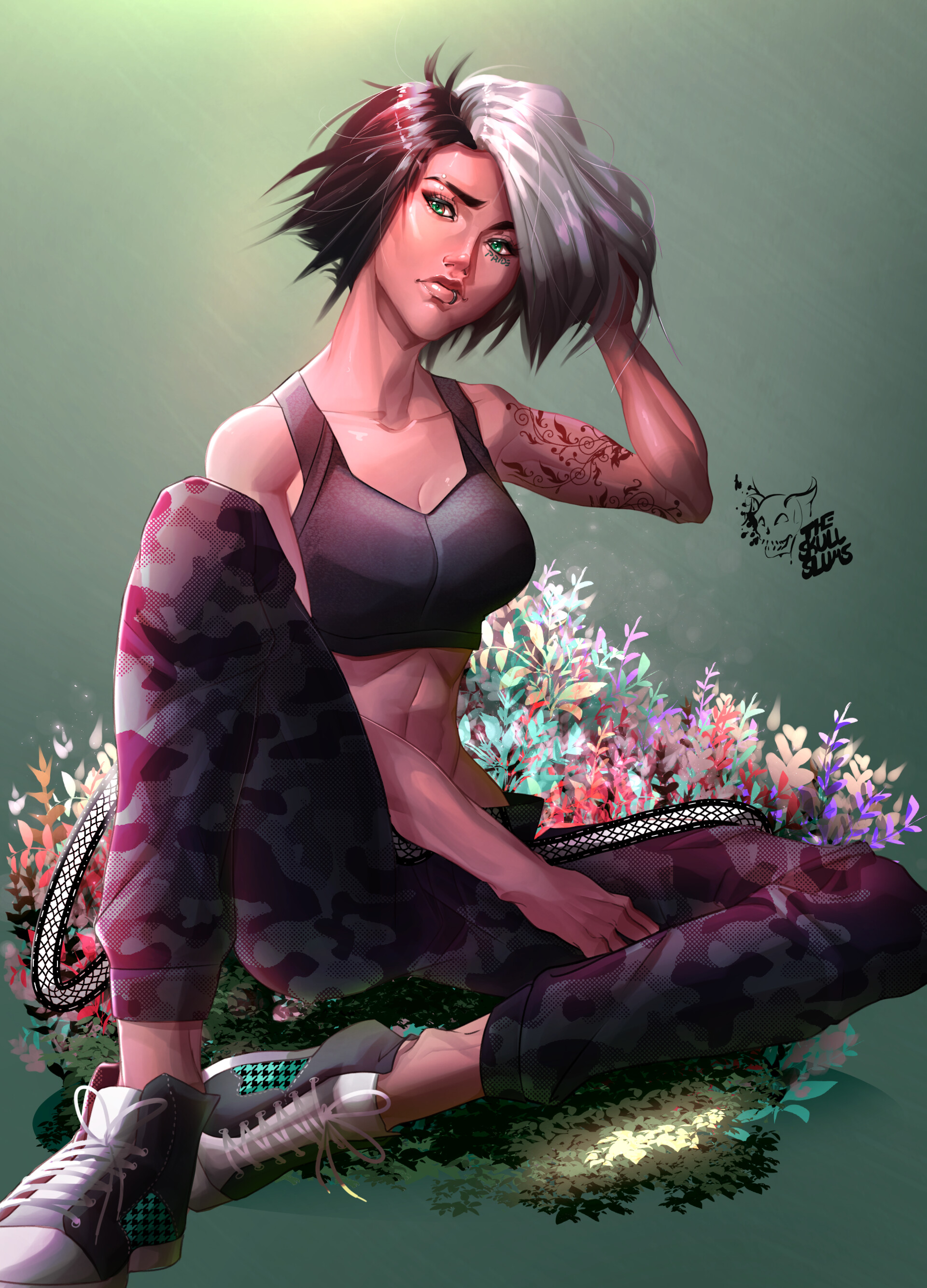 ArtStation - Black & Silver Rose