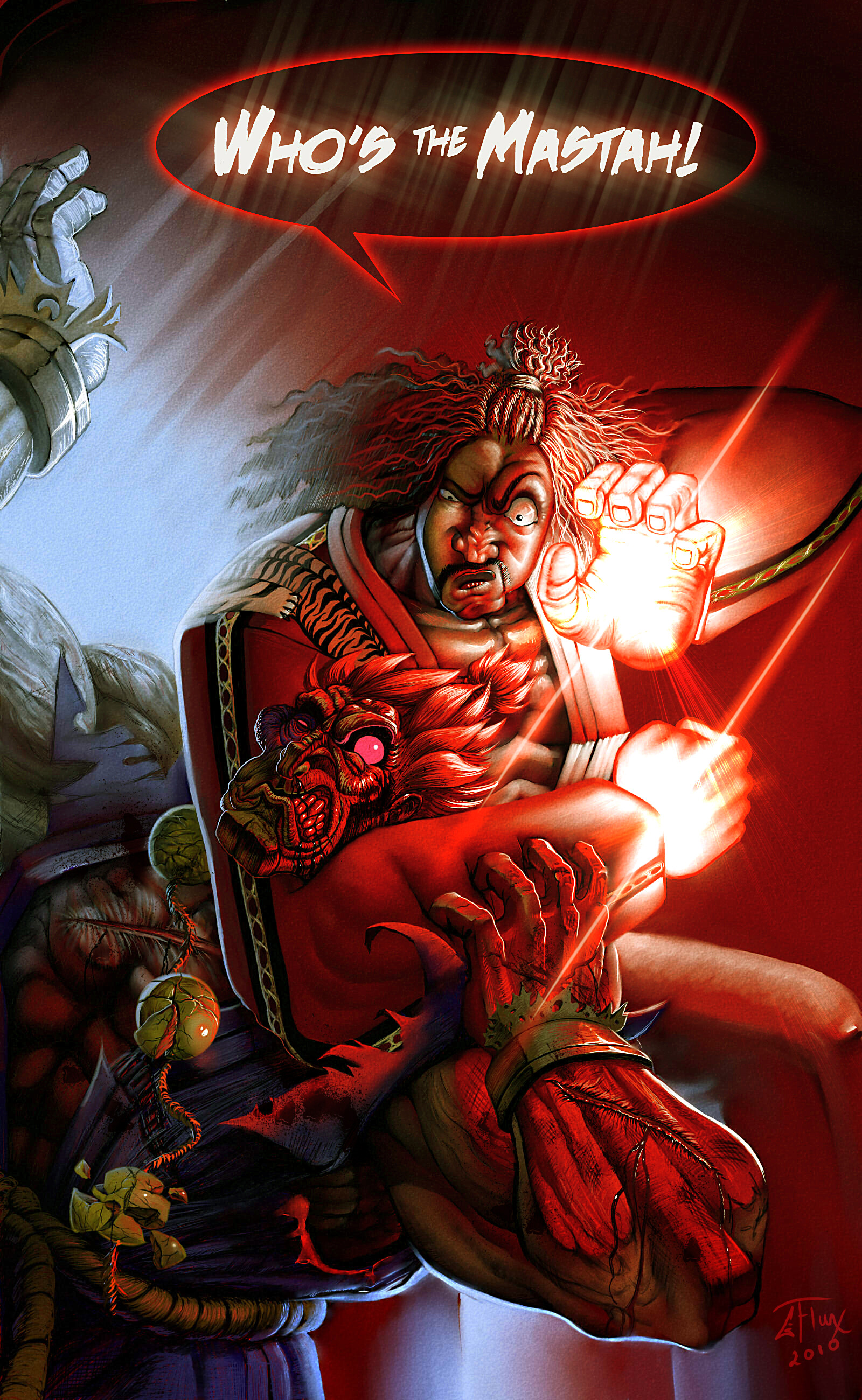 ArtStation - Who's The Mastah! SHO NUFF VS AKUMA!