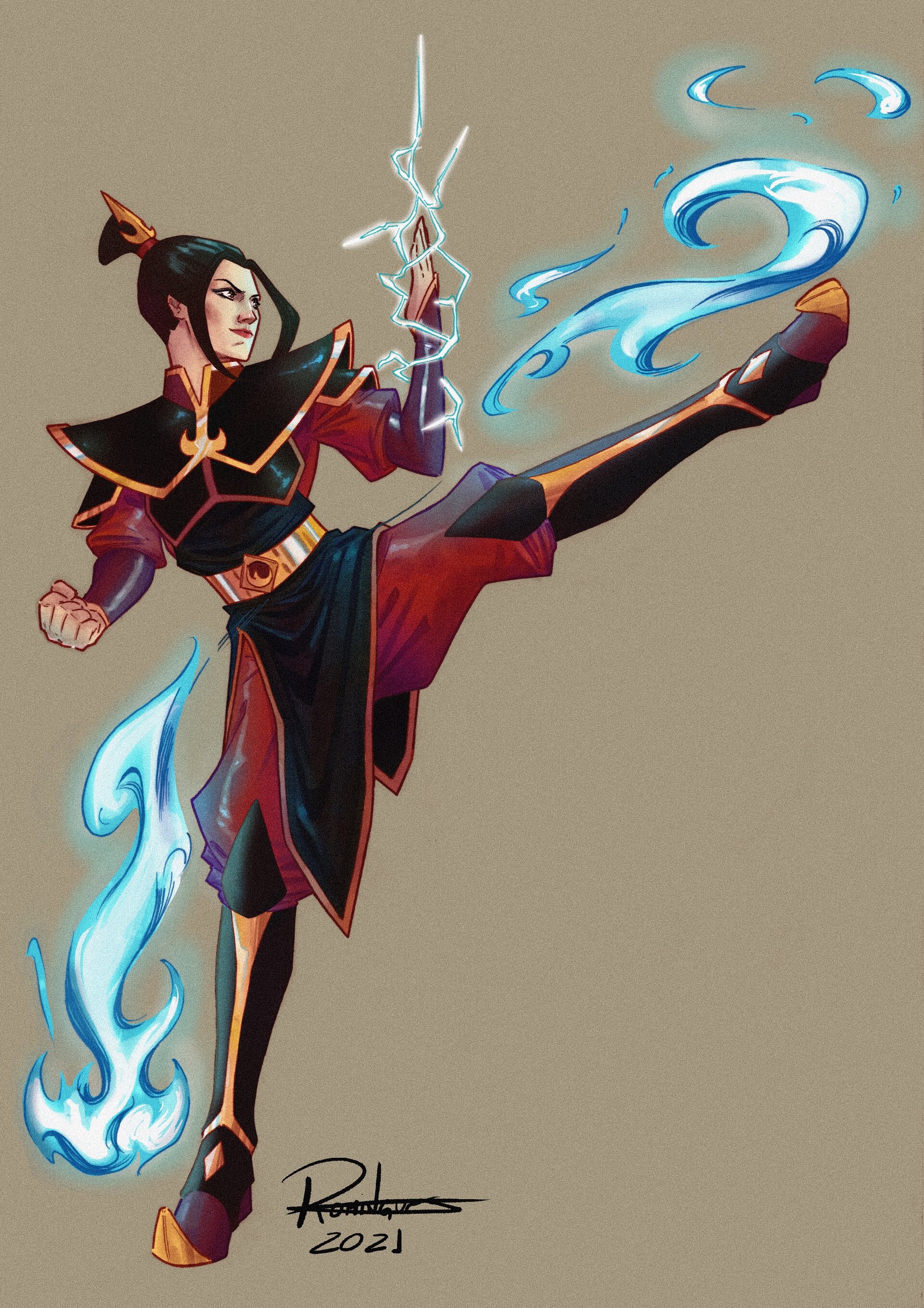 Azula by Rafael Domingues : r/ReasonableFantasy