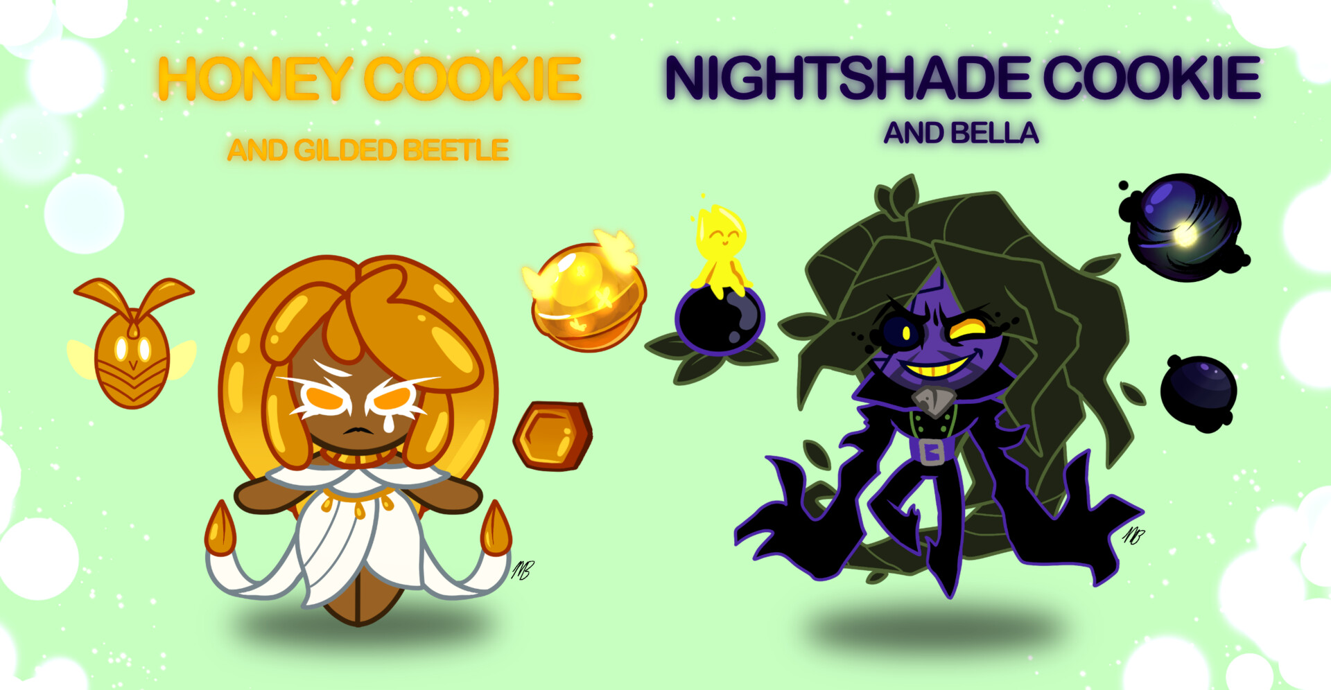 Hannah "Matrix Blue" - Nightshade Cookie and Honey Cookie
