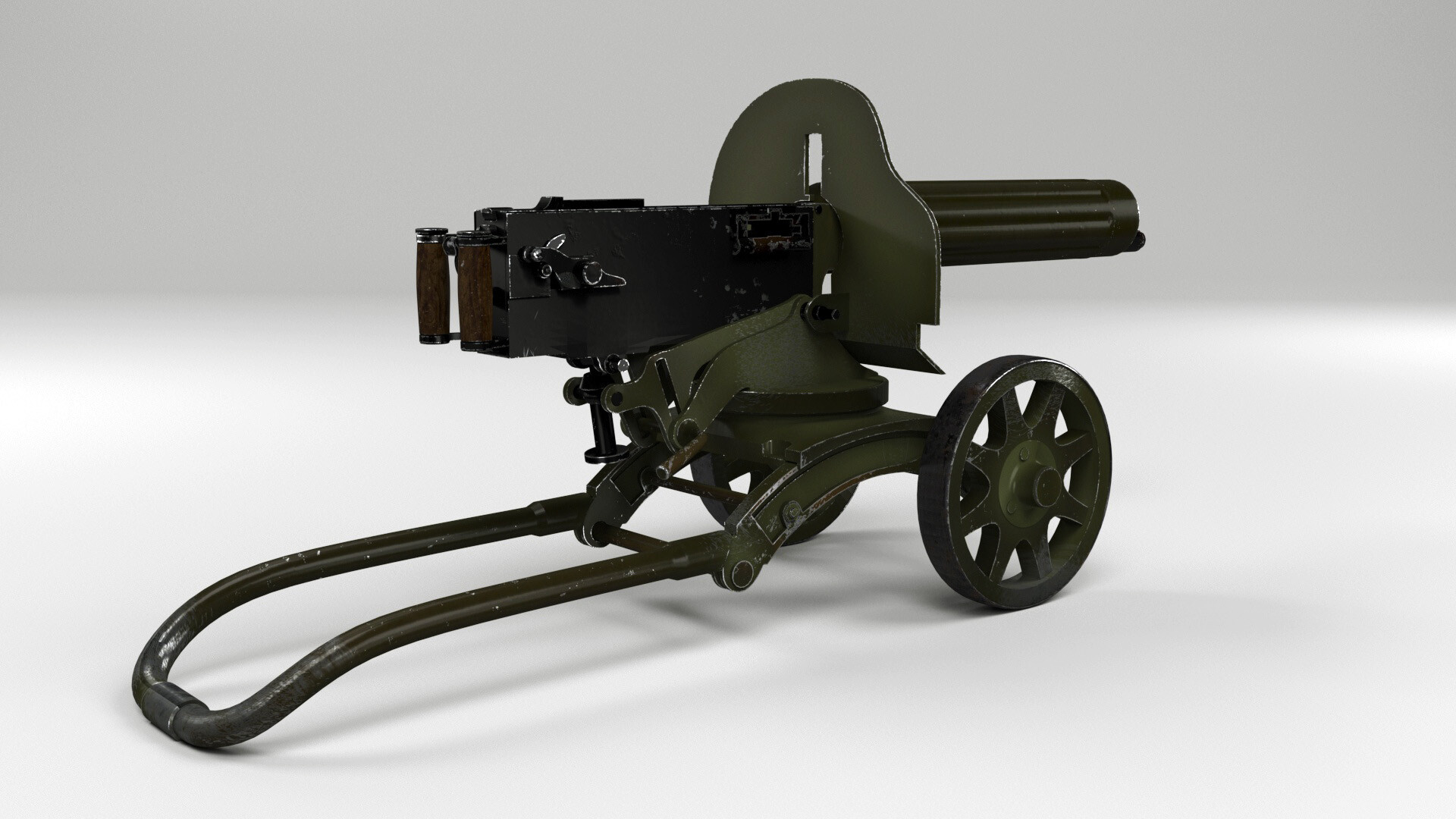 ArtStation - Maxim machine gun