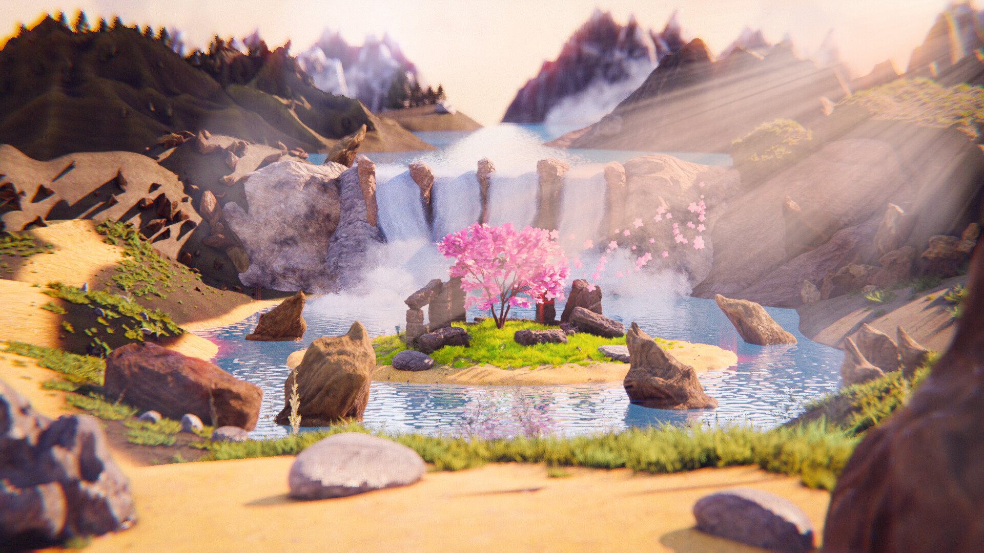 ArtStation - Luminous Cherry Blossom