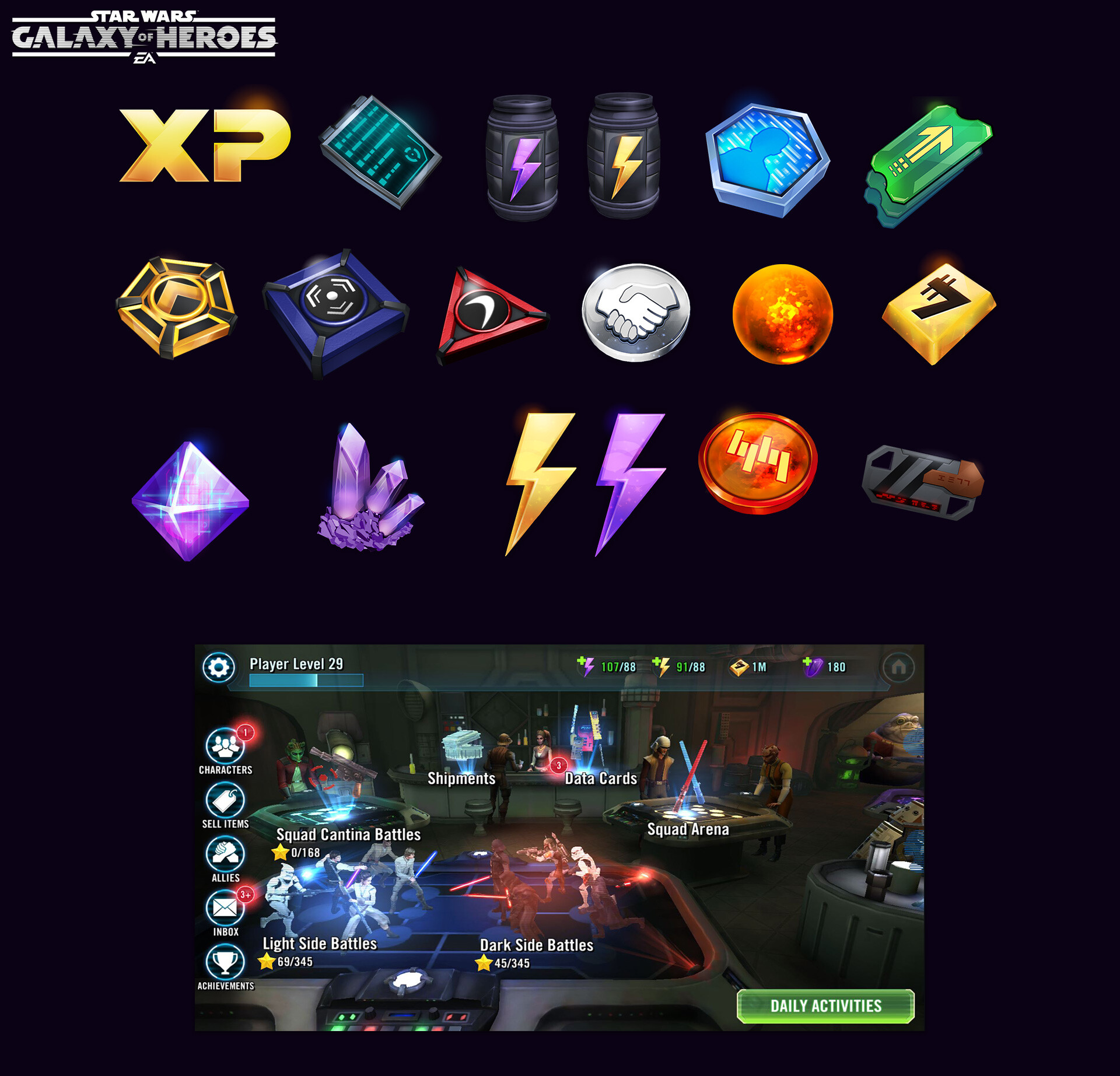 Brittany Hermann - Star Wars: Galaxy of Heroes - UI Icons