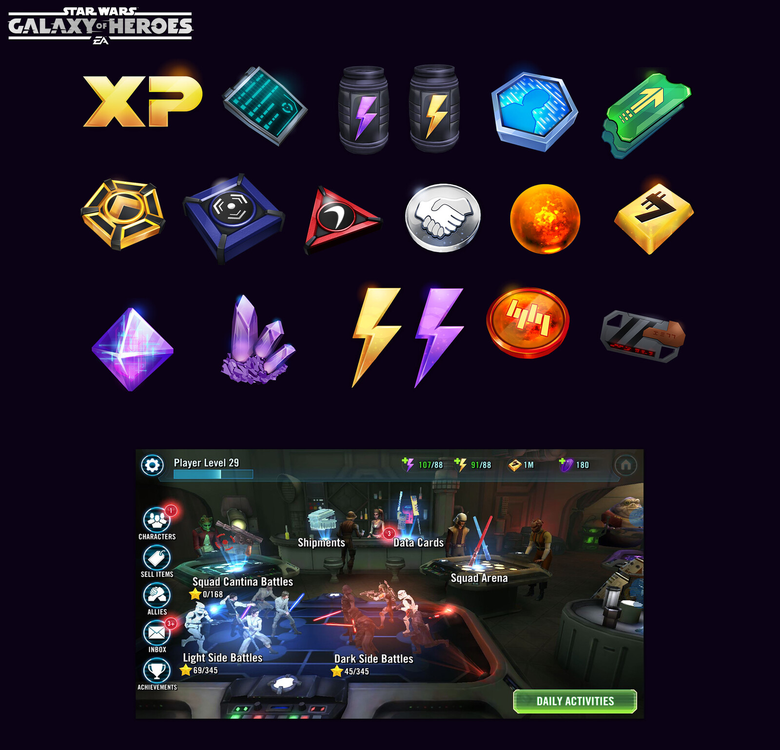 Brittany Hermann - Star Wars: Galaxy of Heroes - UI Icons