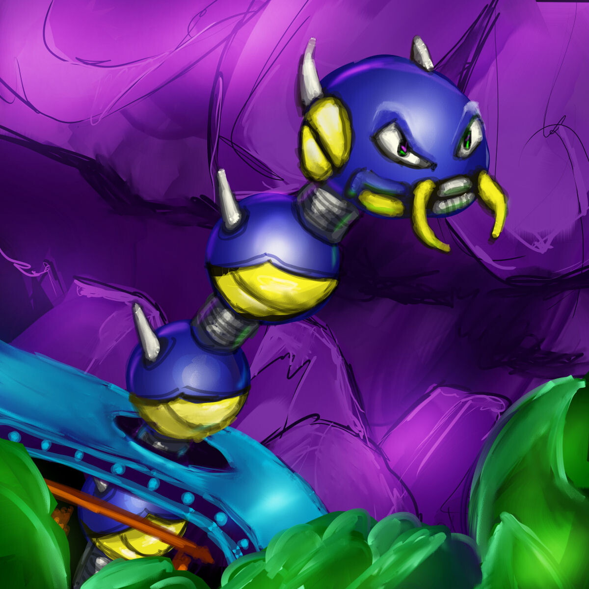 ArtStation - Sonic Enemy Sneaky Snake