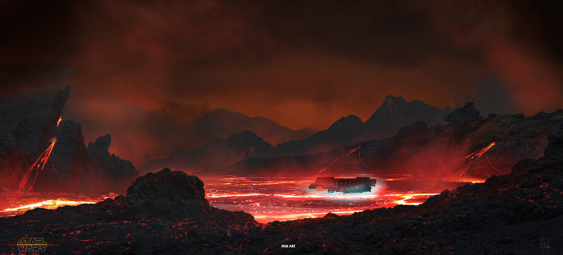 mustafar lava fields