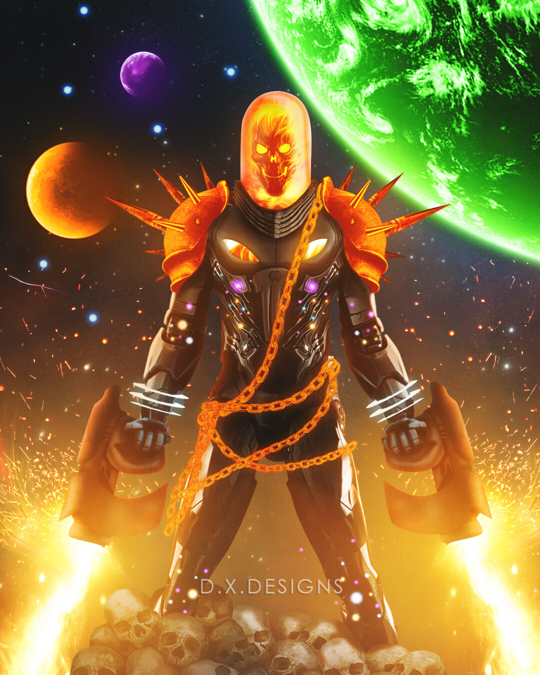 ArtStation - Cosmic Ghostrider