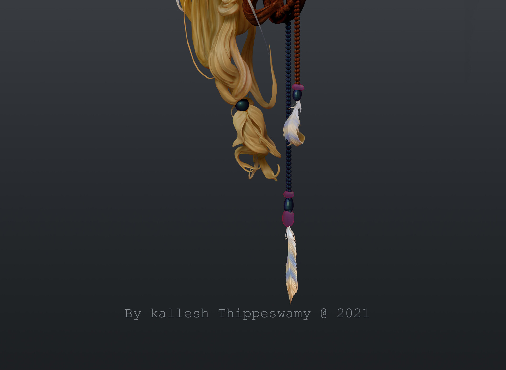 Kallesh Thippeswamy - Braid Girl sculpt