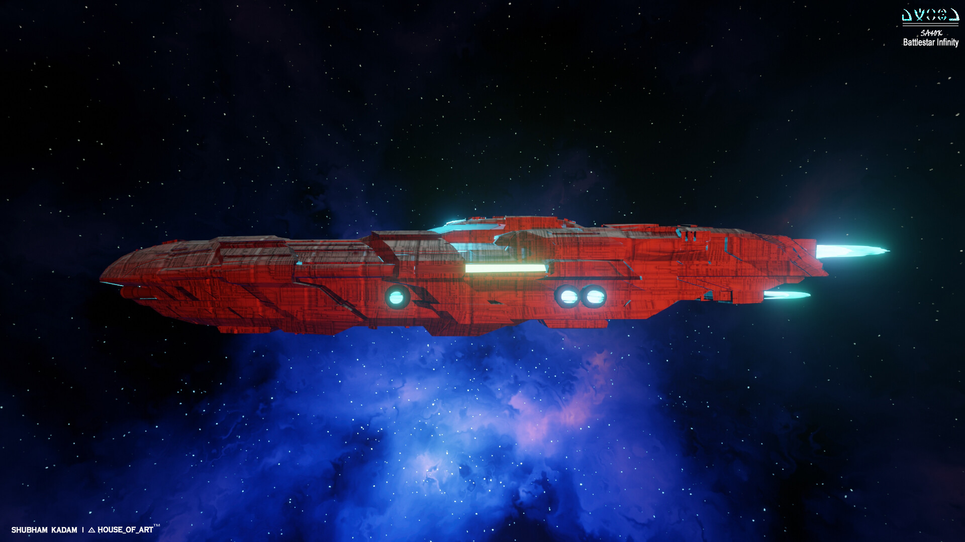 SHUBHAM KADAM - SCI-FI BATTLESTAR INFINITY WARSHIP [ SA40K ] - 2021