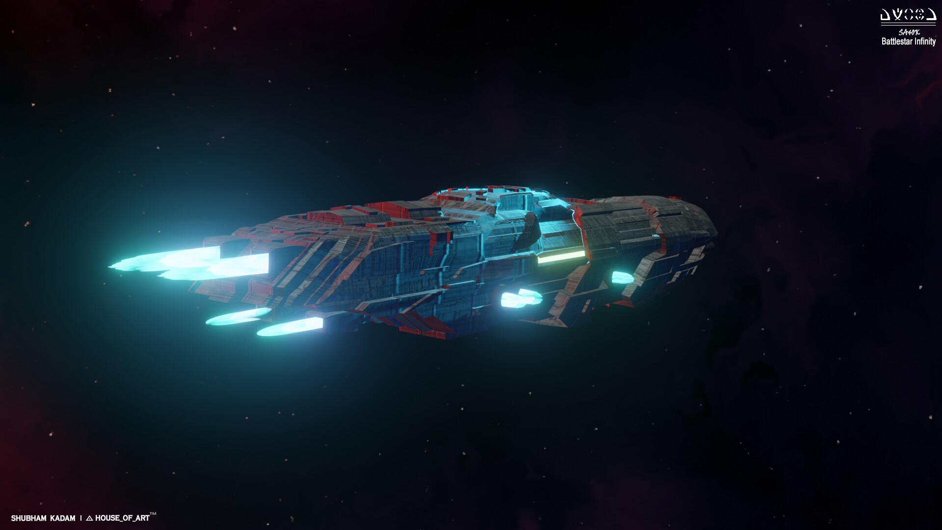 SHUBHAM KADAM - SCI-FI BATTLESTAR INFINITY WARSHIP [ SA40K ] - 2021