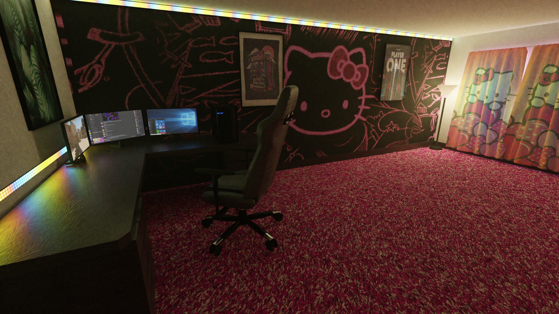 Kindred - Hello Kitty Gaming Setup