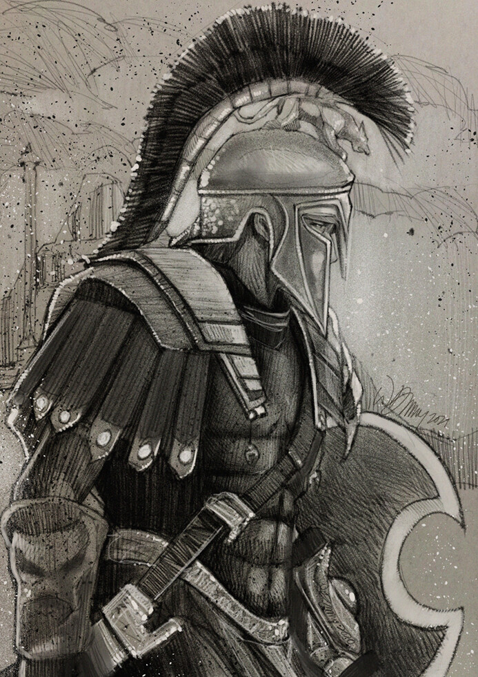 ArtStation - Greek warrior