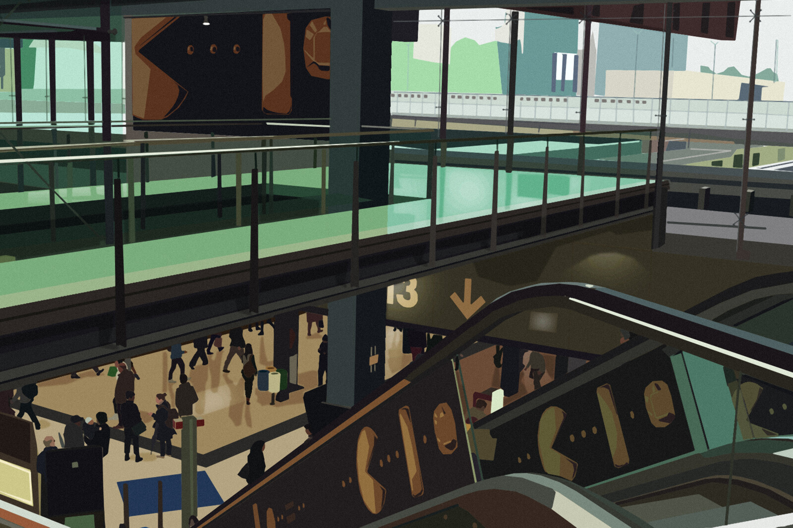 ArtStation - Milan , Garibaldi railway station