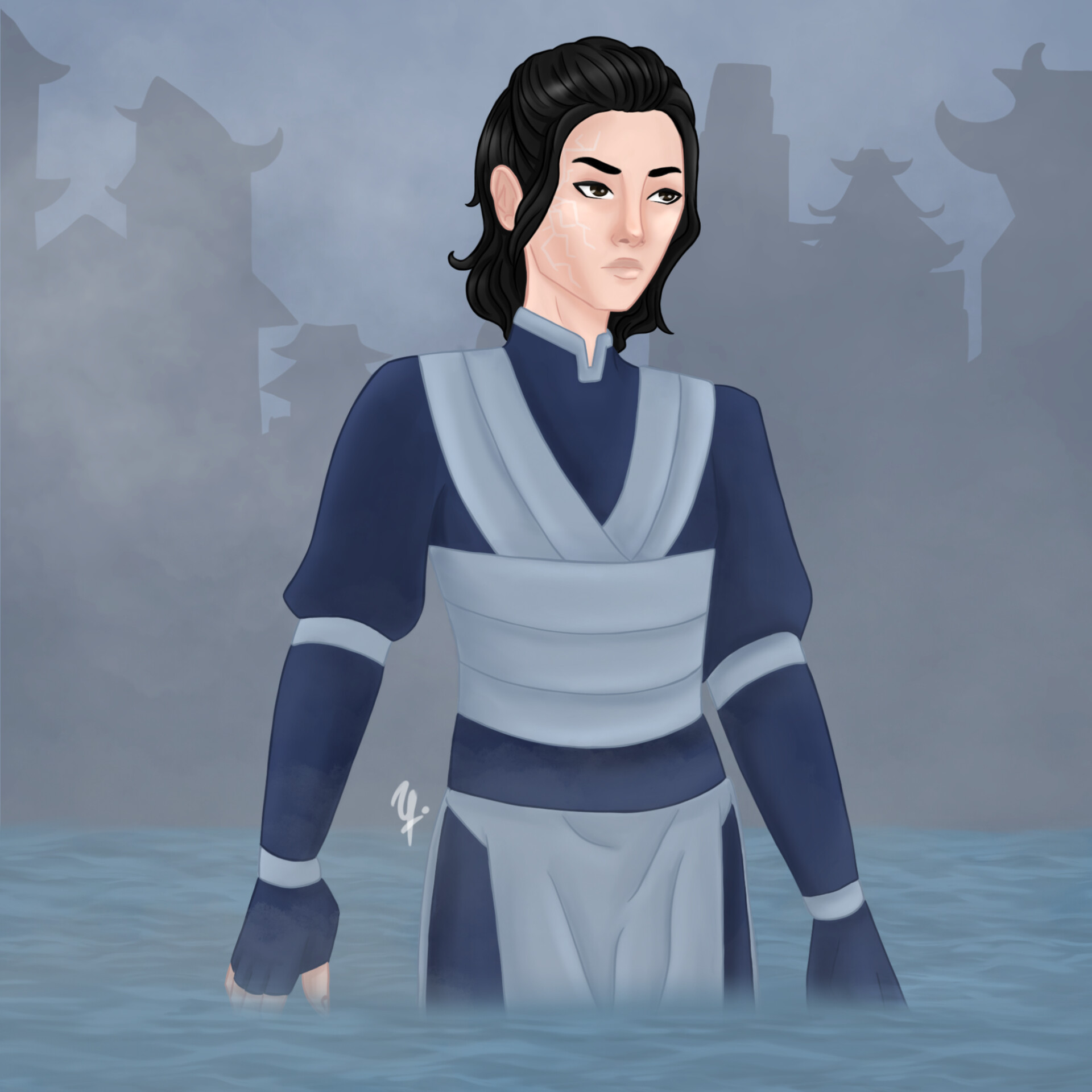 ArtStation - waterbender nezha