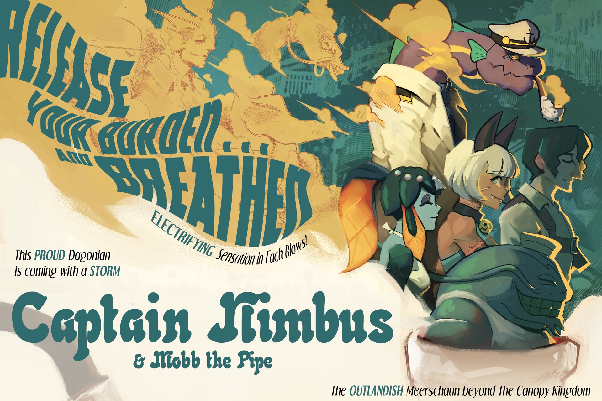 ArtStation - Captain Nimbus (Skullgirls Fan-Character)