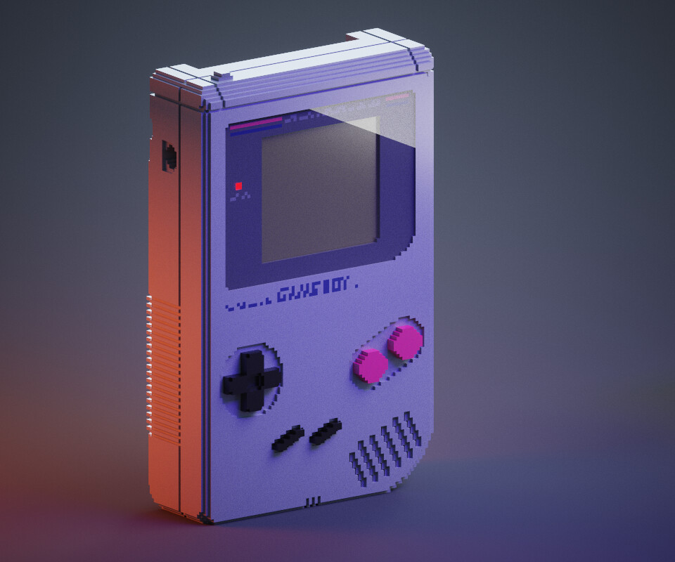 ArtStation - GameBoy RETRO NOMAD