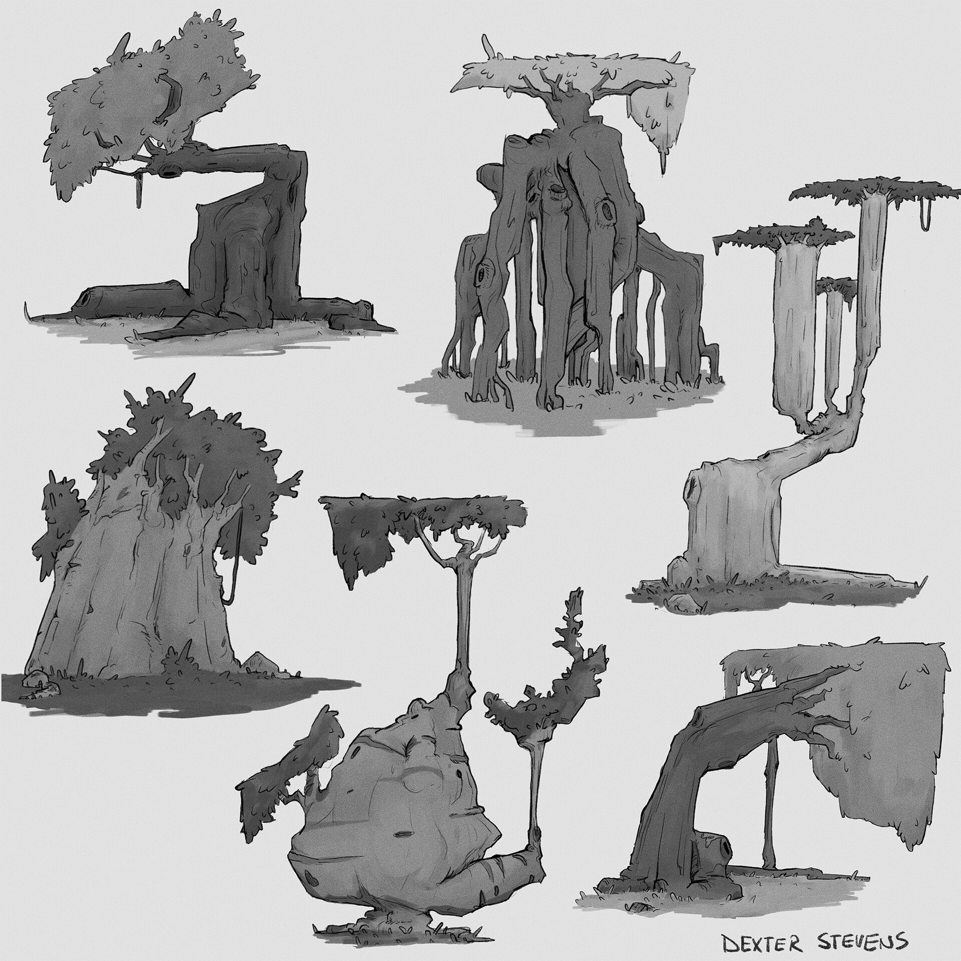 ArtStation - Tree designs