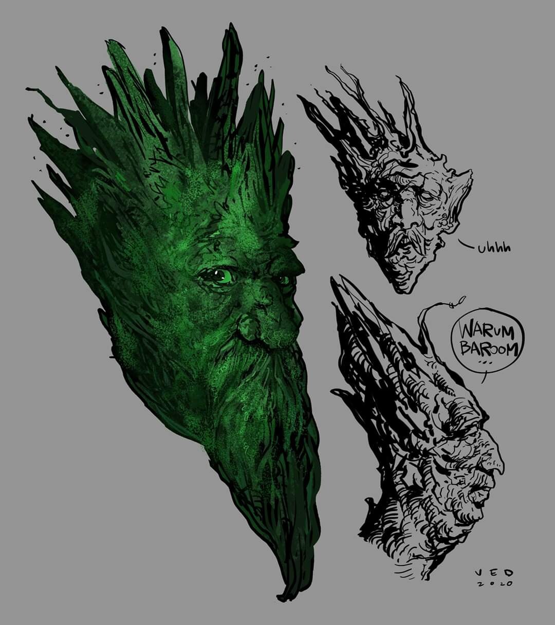 ArtStation - Ent (sketch)