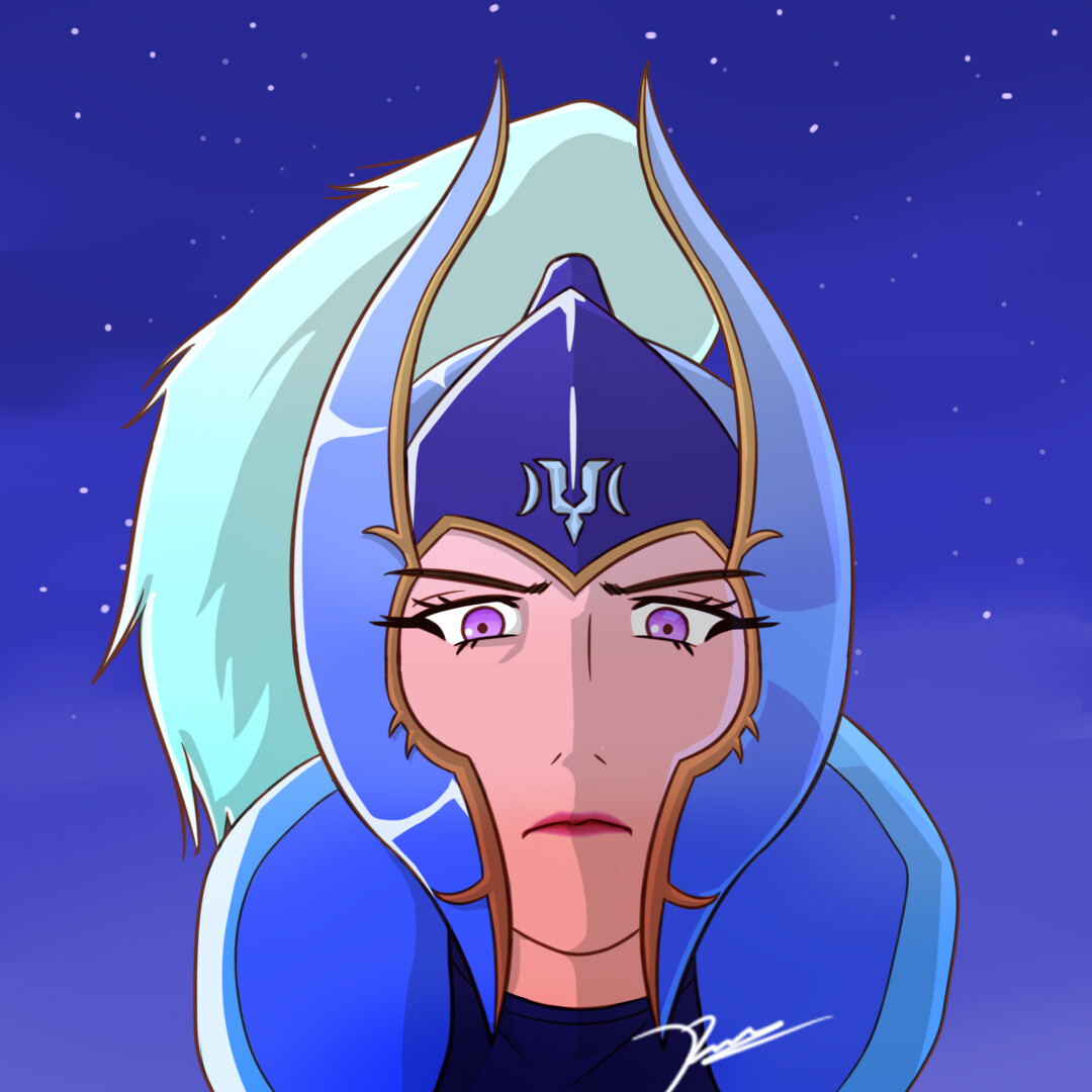 ArtStation - Luna fanart from dota 2