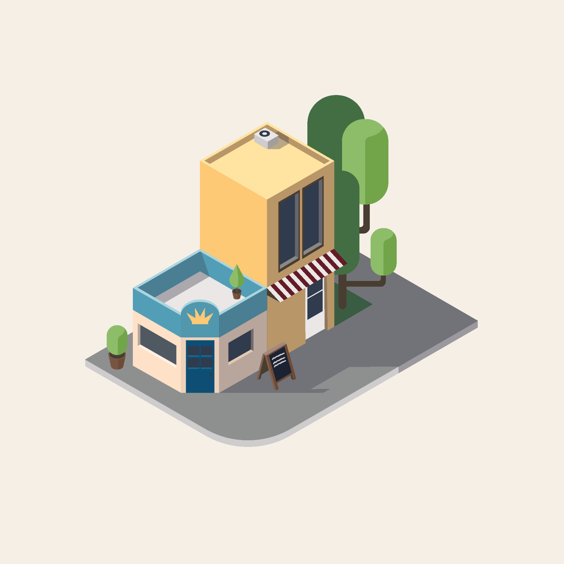 ArtStation - isometric house (vector)