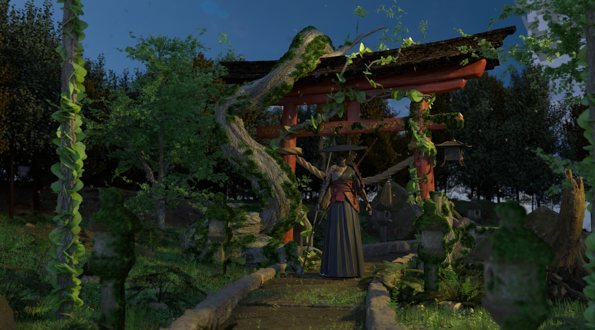ArtStation - Japanese forest