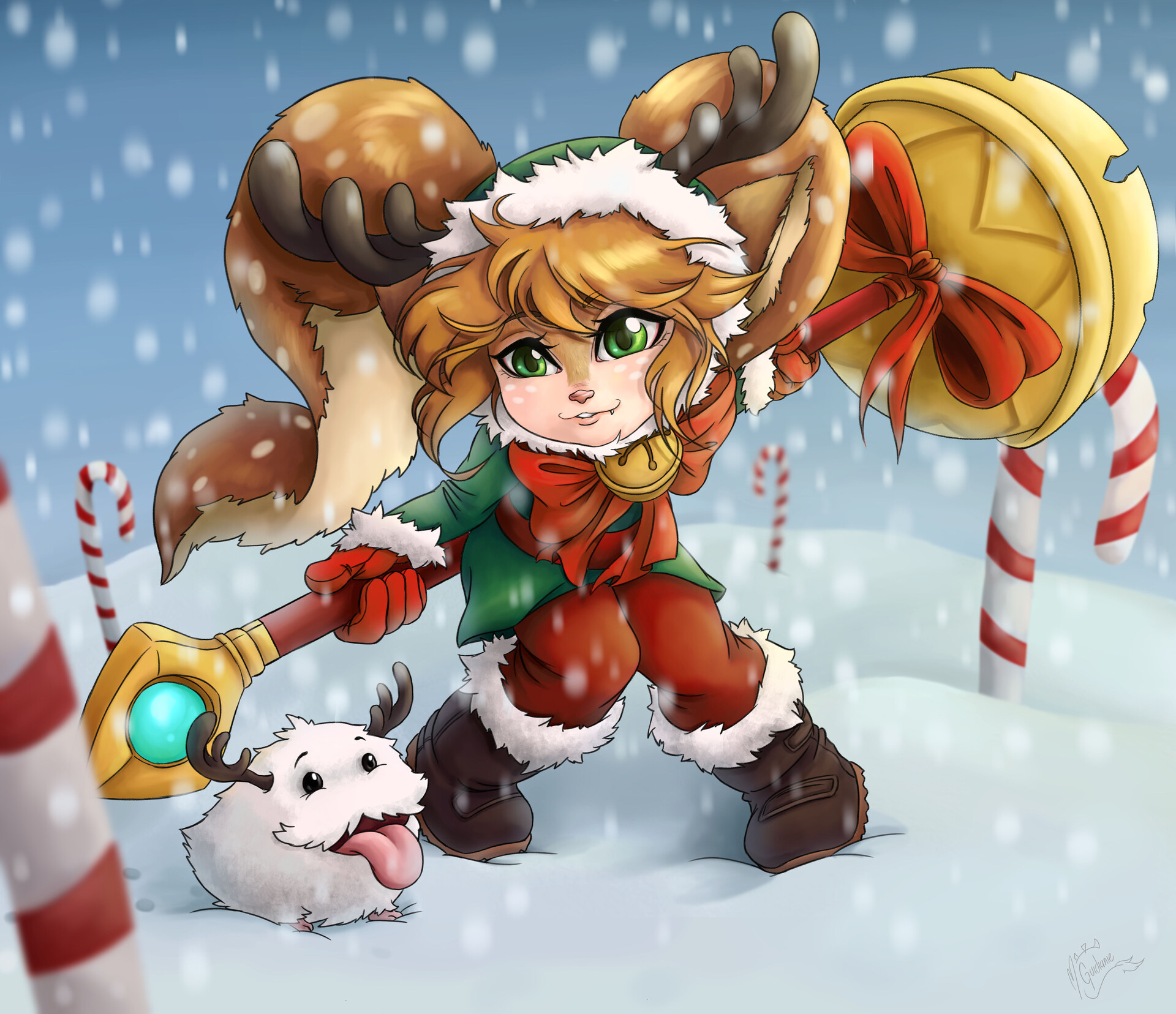ArtStation - POPPY- SNOW FAWN FAN ART