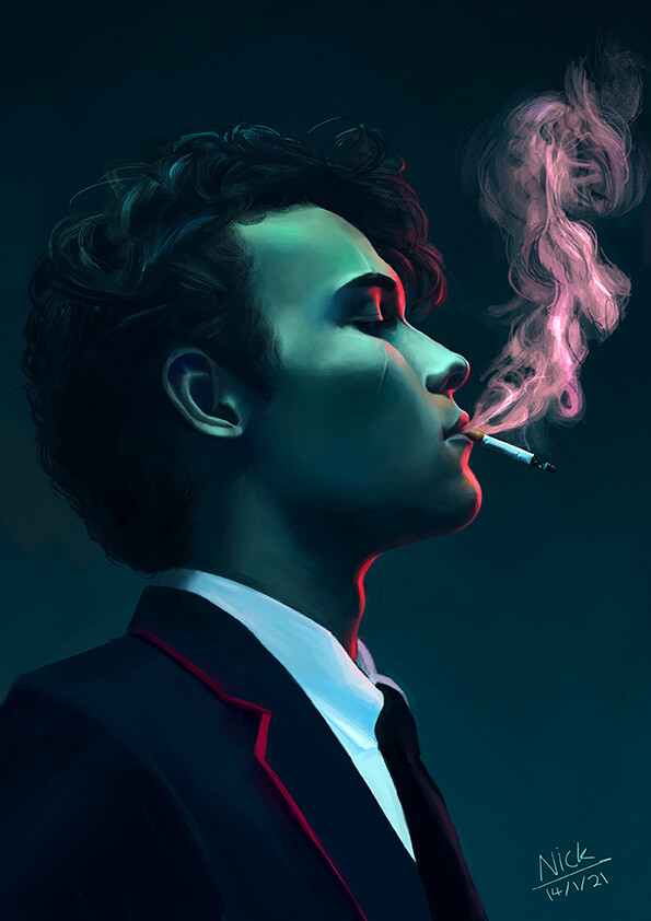 ArtStation - Portrait painting practice of Benjamin Wadsworth/ Marcus ...
