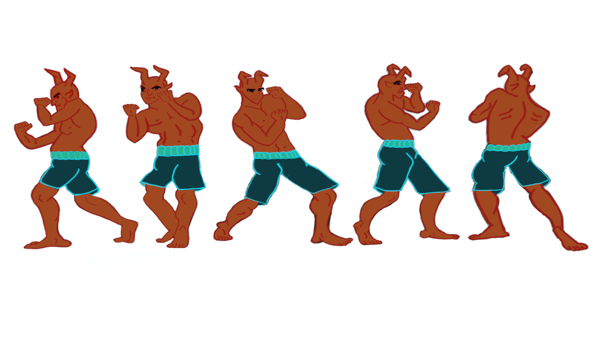 ArtStation - demon boxer