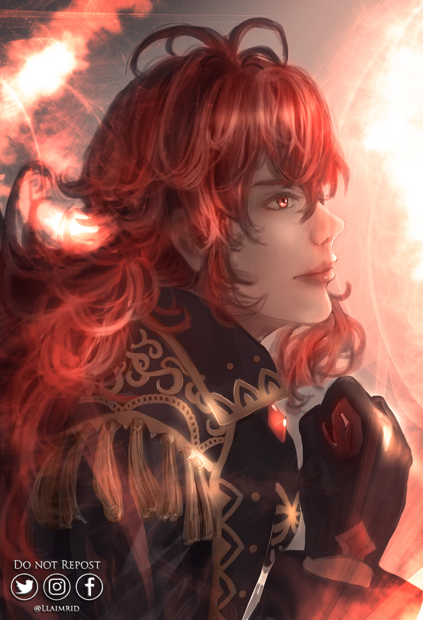 ArtStation - Diluc Ragnvindr [ Genshin Impact ]