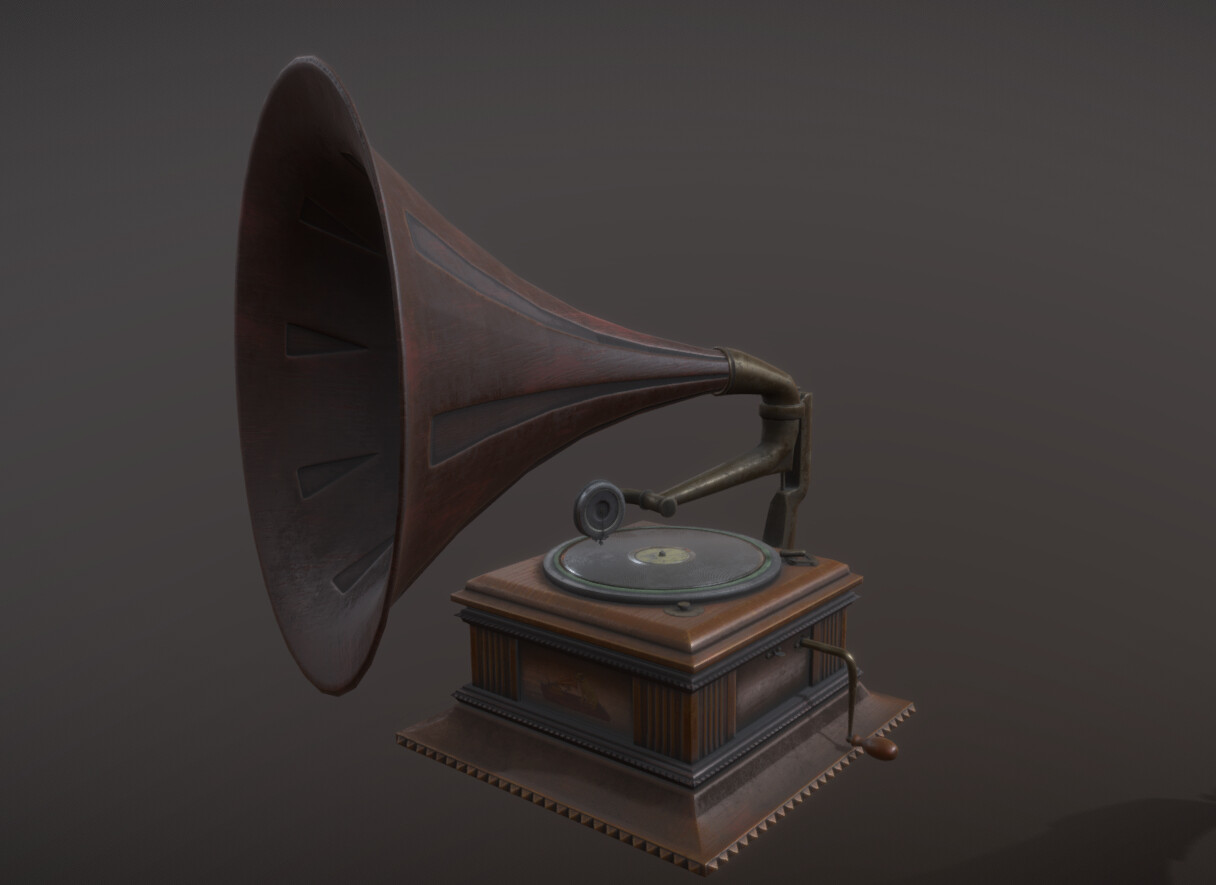 Colin Merrick - HMV Gramophone - Game Asset