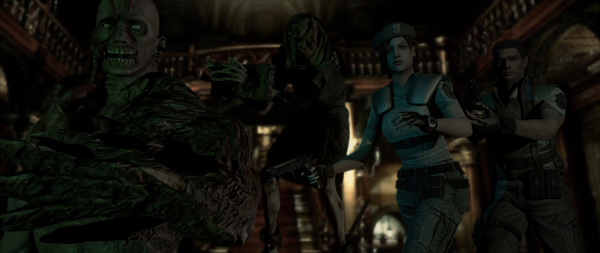 ArtStation - resident evil 1 wallpapaer